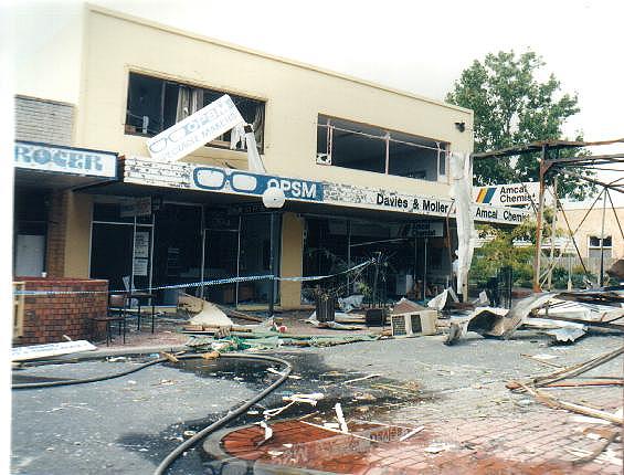 Devastation of Church Street, Morwell - 17 March 1991 | Morwell ...